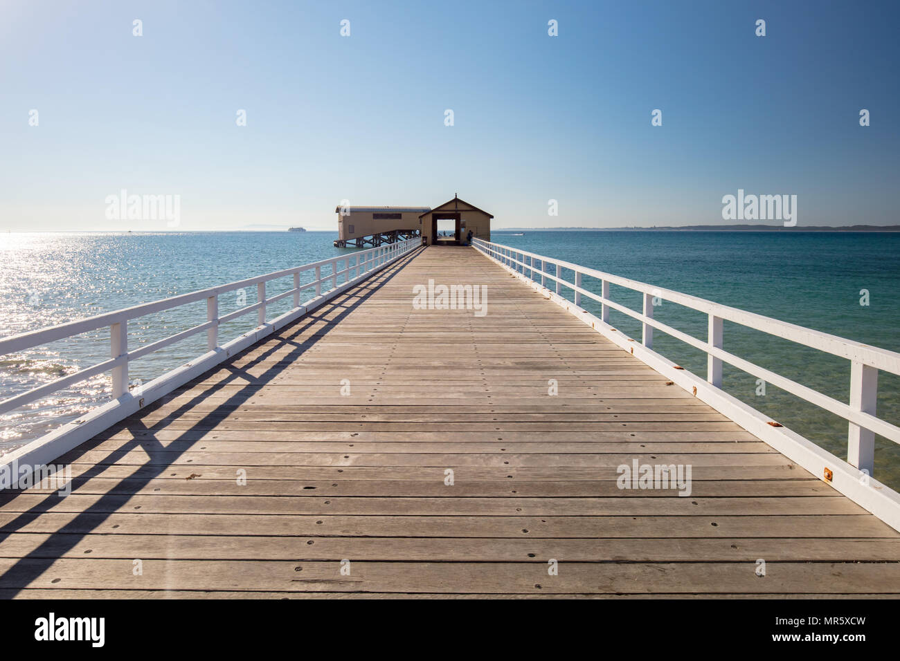 Queenscliff Pier Jetty Stock Photo - Alamy