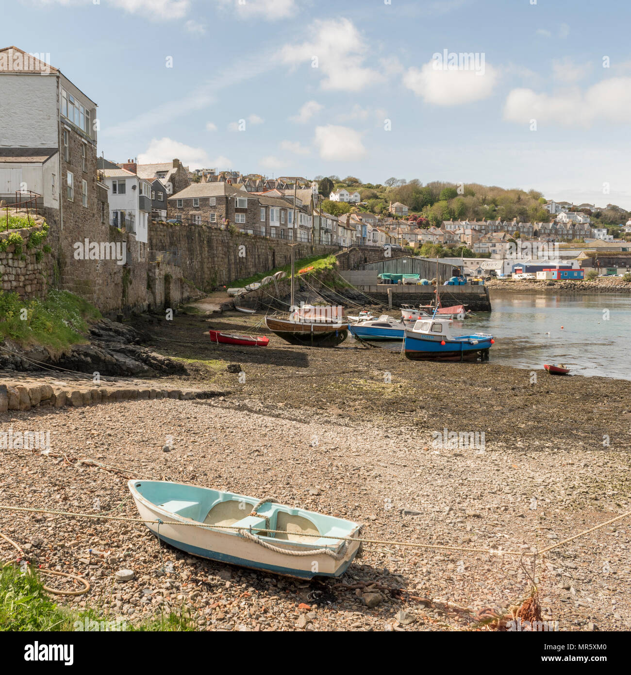 The historic fishing port of Newlyn in Cornwall, England Stock Photo ...