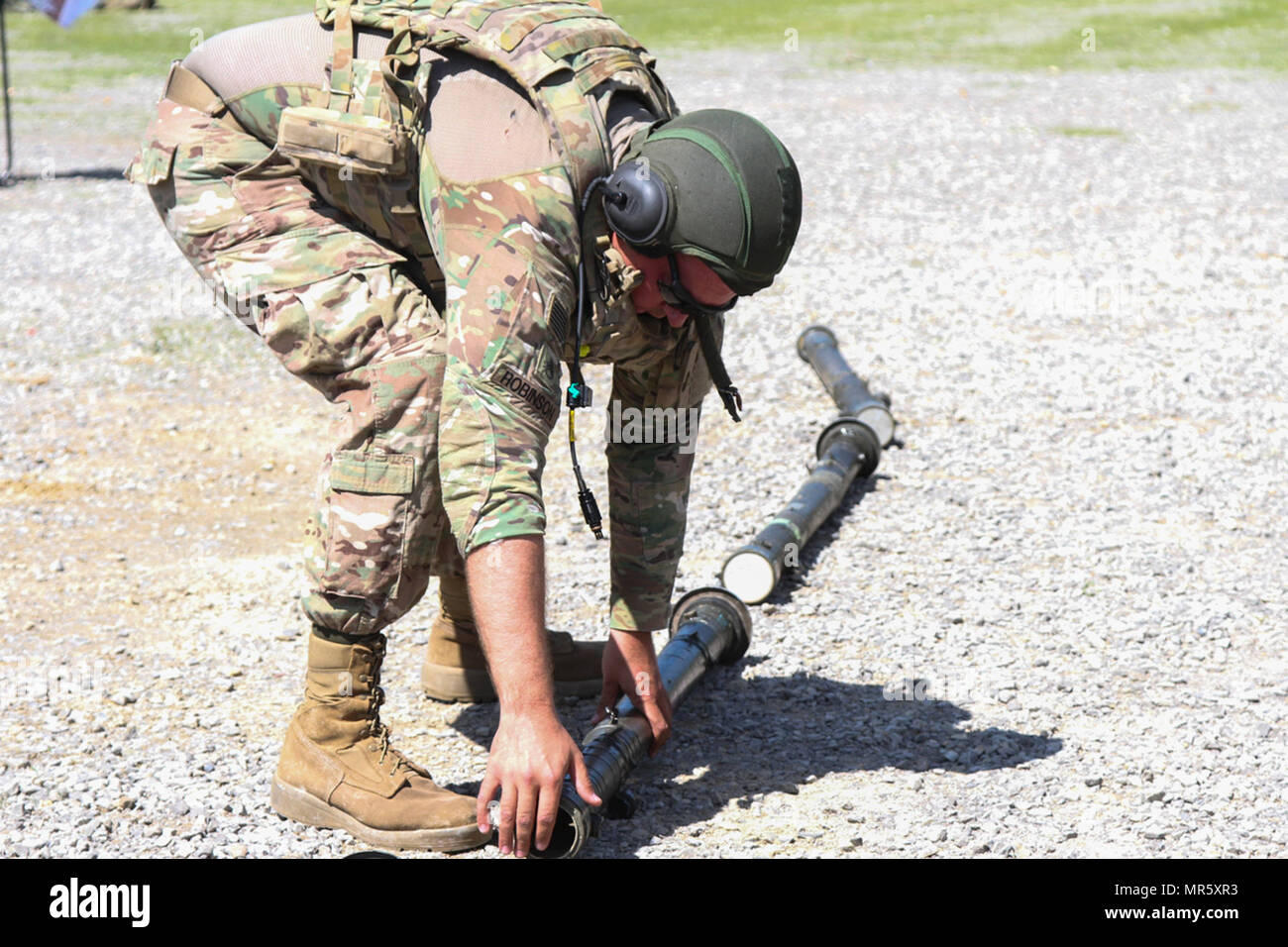 Staff Sgt. Josh Robinson, an air and missile defense crewmember ...