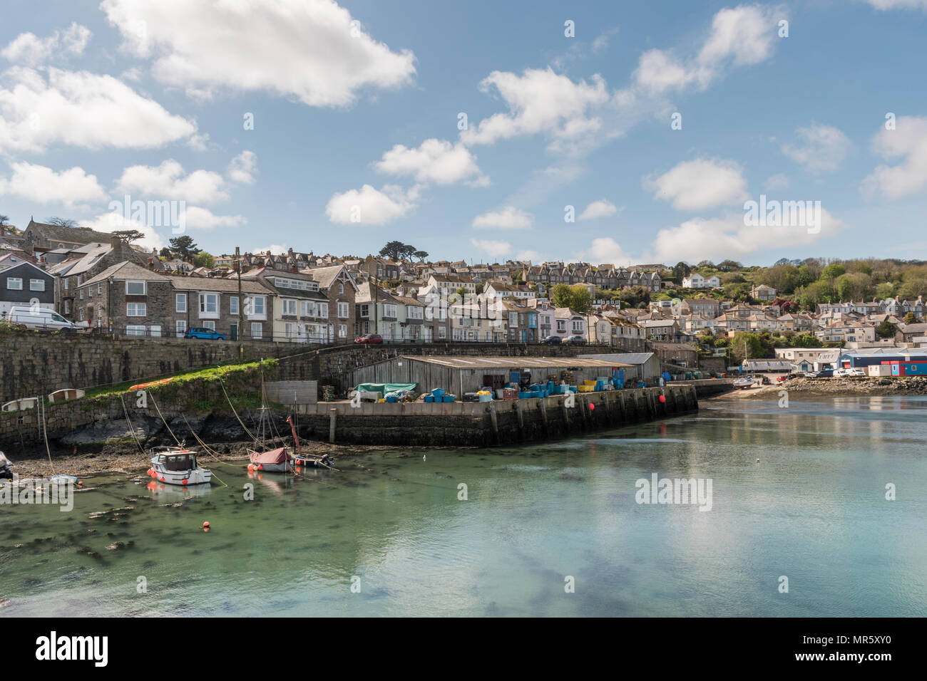 The historic fishing port of Newlyn in Cornwall, England Stock Photo ...