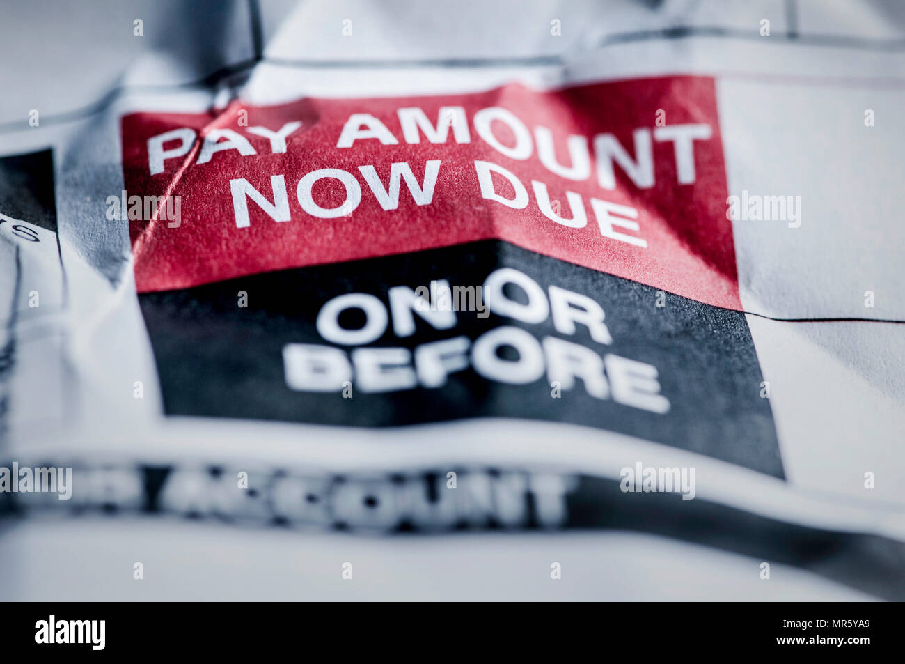 Past due bill hi-res stock photography and images - Alamy