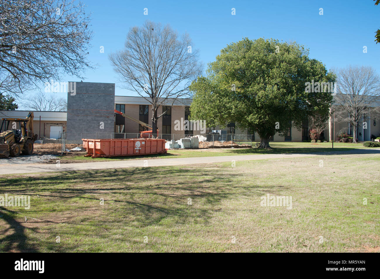 Maxwell AFB, Ala. - Ongoing construction for the addition of an ...