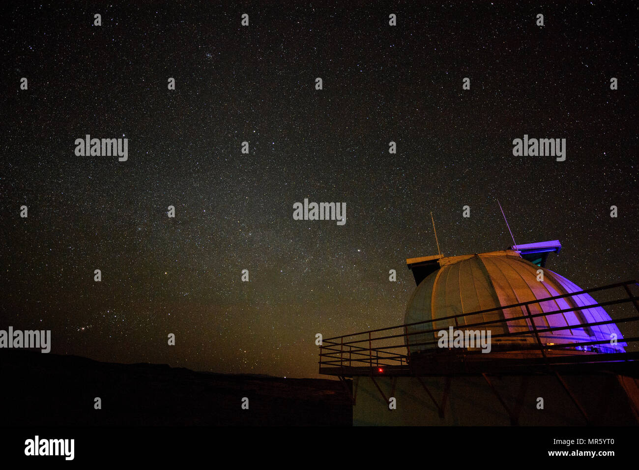 The Milk Way Galaxy is on full display as it passes by a ground-based ...