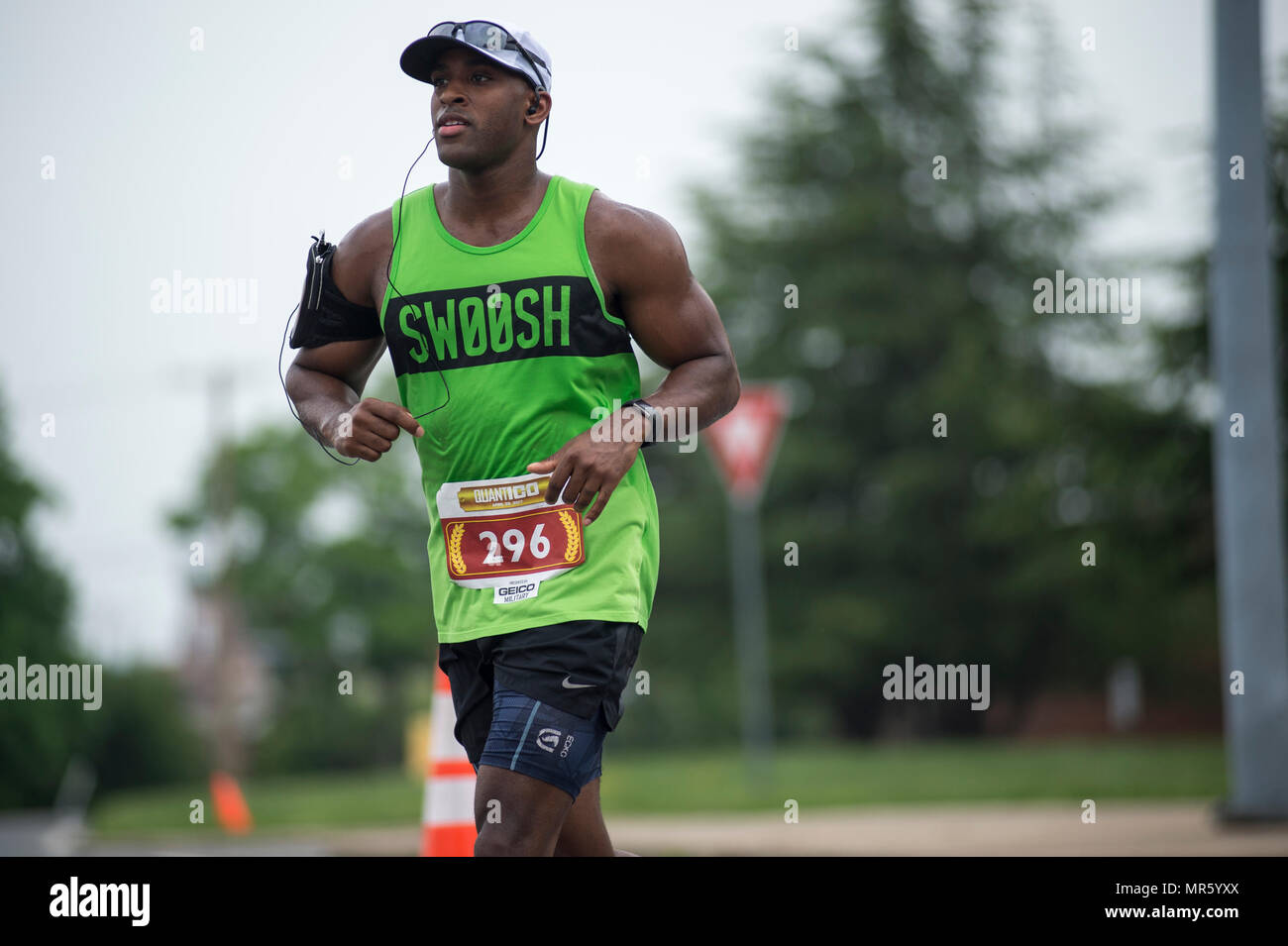Patrick Campbell participates in the Centennial Quantico 100, held at ...