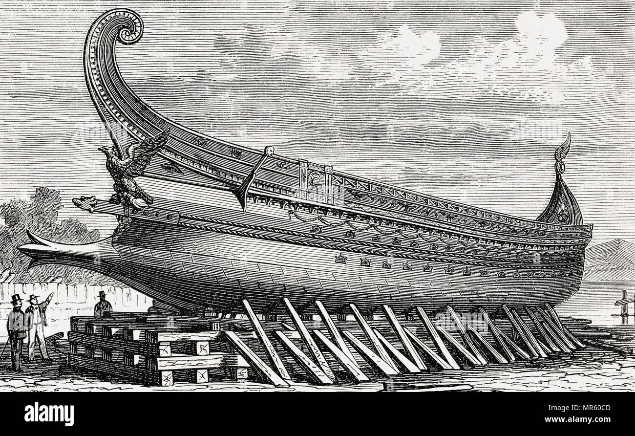 Biremes vessel military construction hi-res stock photography and ...