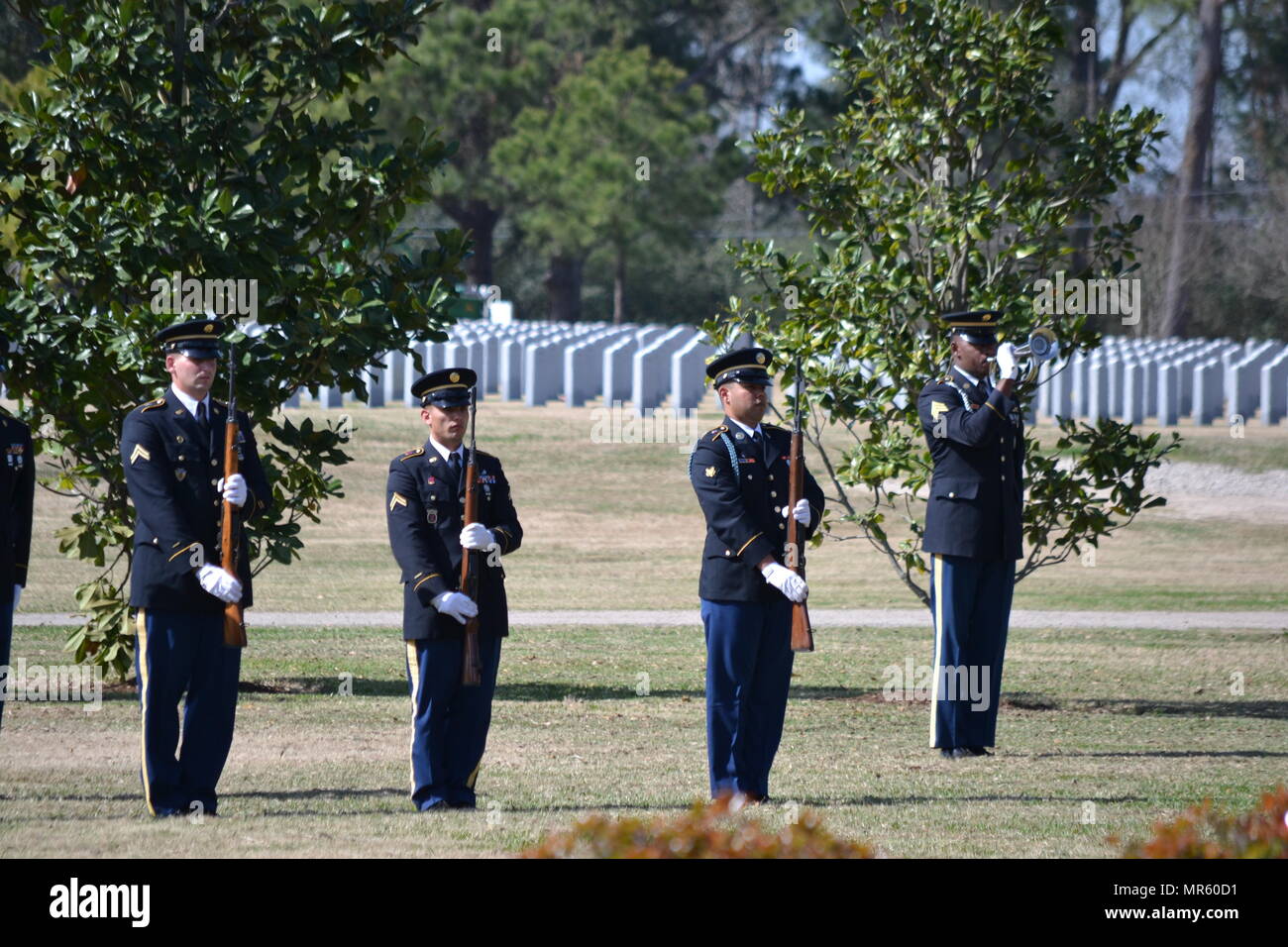 Service members on the Texas Military Department's Military Funeral ...