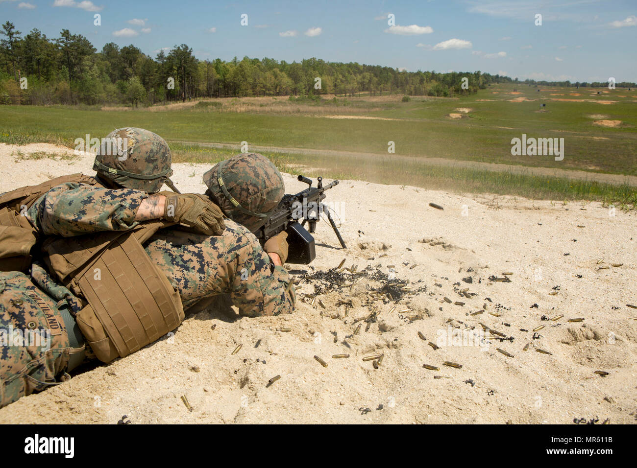 U.S. Marines with, 2nd Battalion 2nd Marine Regiment (2/2), conduct a ...
