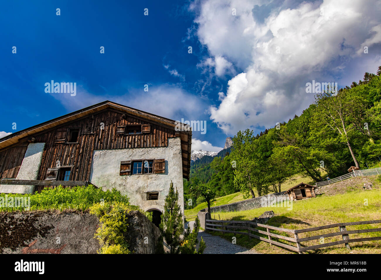 Heididorf of Maienfeld in Switzerland Stock Photo - Alamy