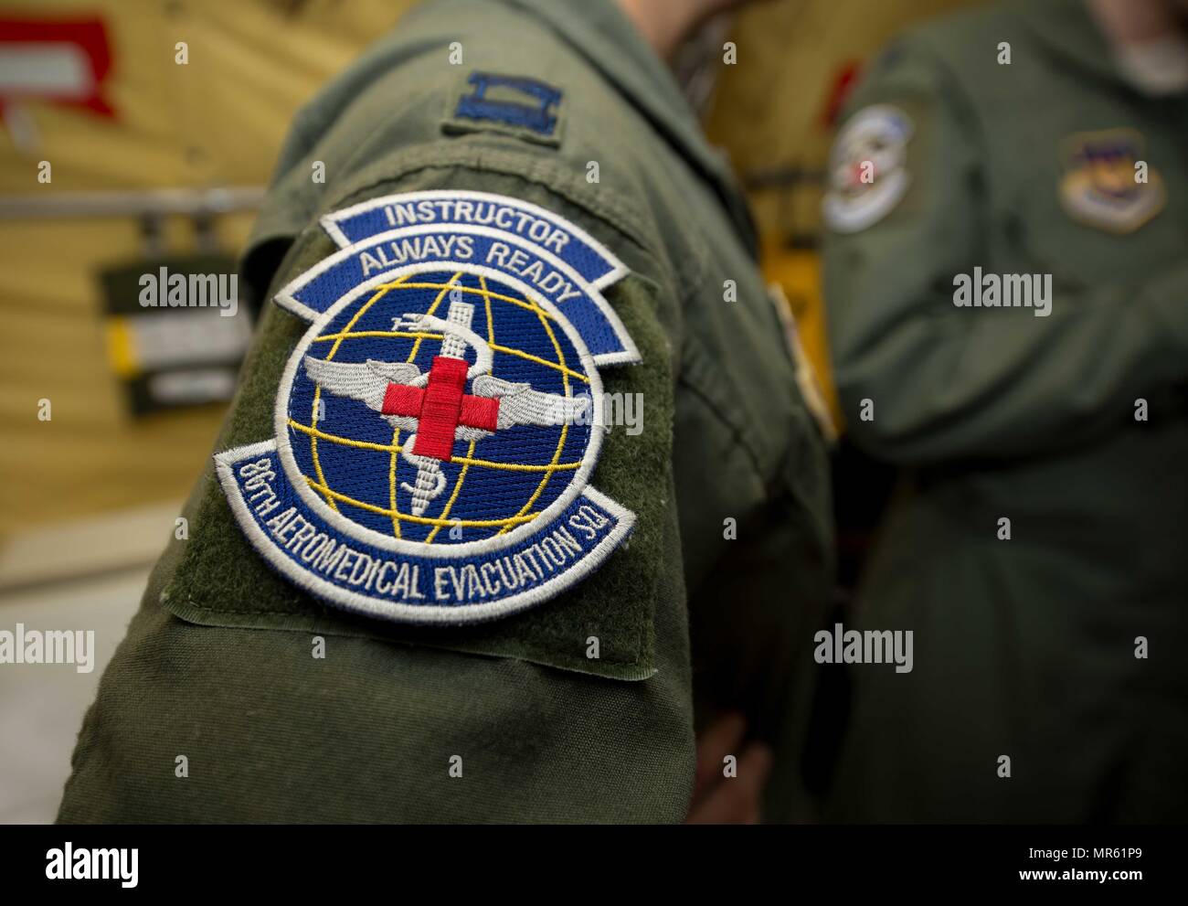 Capt. Jeana Angulo, 86th Aeromedical Evacuation Squadron flight nurse ...