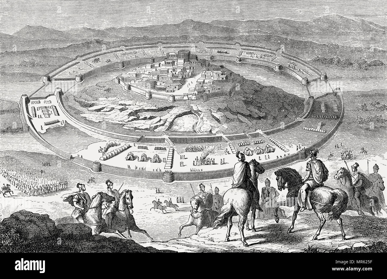 Siege of Numantia in 134 – 133 BC, Numantine War Stock Photo: 186374203 ...