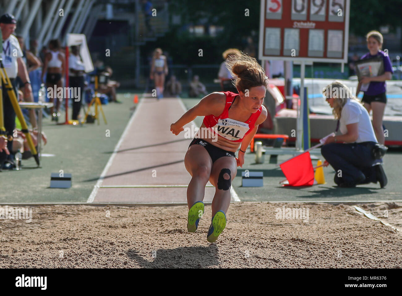 Loughborough, England, 20th, May, 2018. Becca Chapman competing in the ...