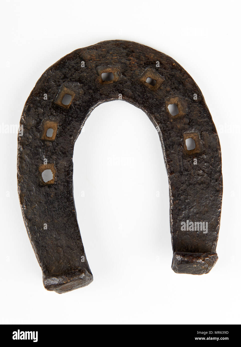 an ancient medieval horseshoe Stock Photo - Alamy