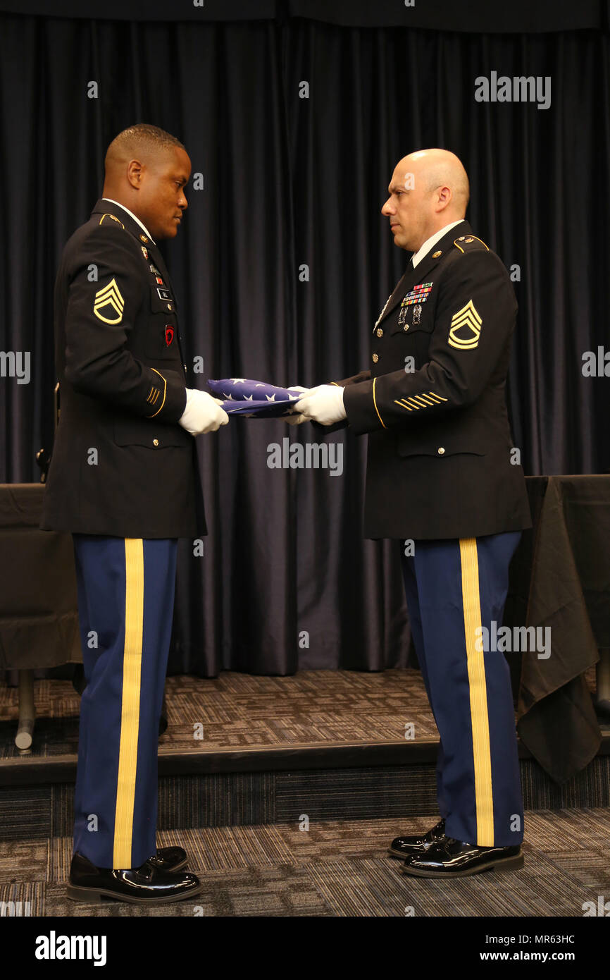 U.S. Army Staff Sgt. Keith Gill (left) and Sgt. 1st Class Sergio ...