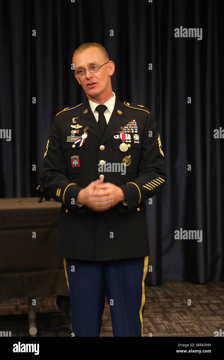 U.S. Army Sgt. 1st Class William Dobbs, cadre at the Cyber Center of ...