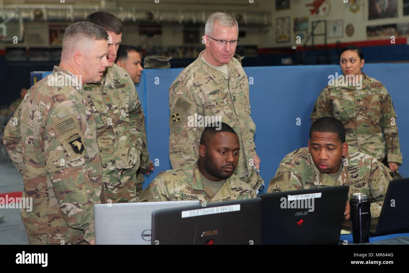 Maj. Gen. John Baker, Commanding General, NETCOM, visits the Cyber ...