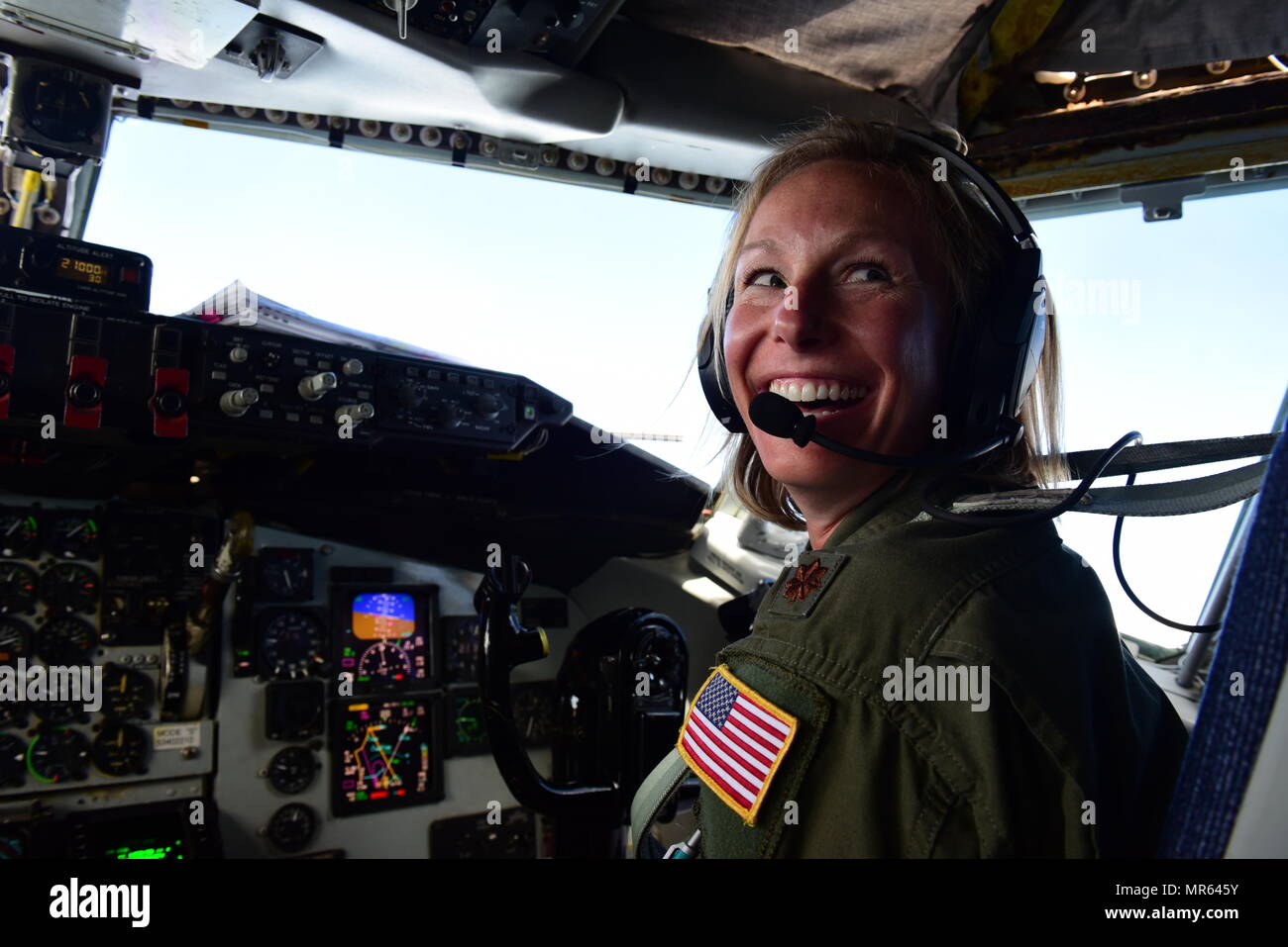 Maj. Amanda Person, 7th Air Refueling Squadron, KC-135R Stratotanker ...