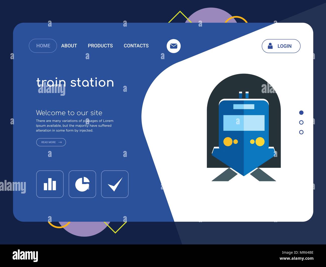 Black and white rail landscape Stock Vector Images - Alamy