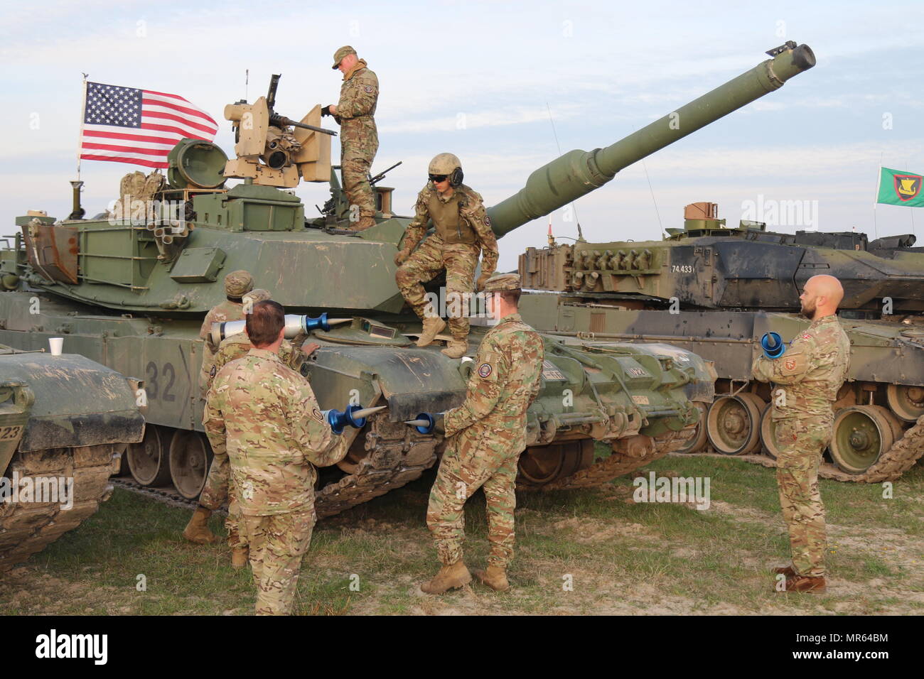 Soldiers of Battle Company, 1st Battalion, 66th Armor Regiment, 3rd ...