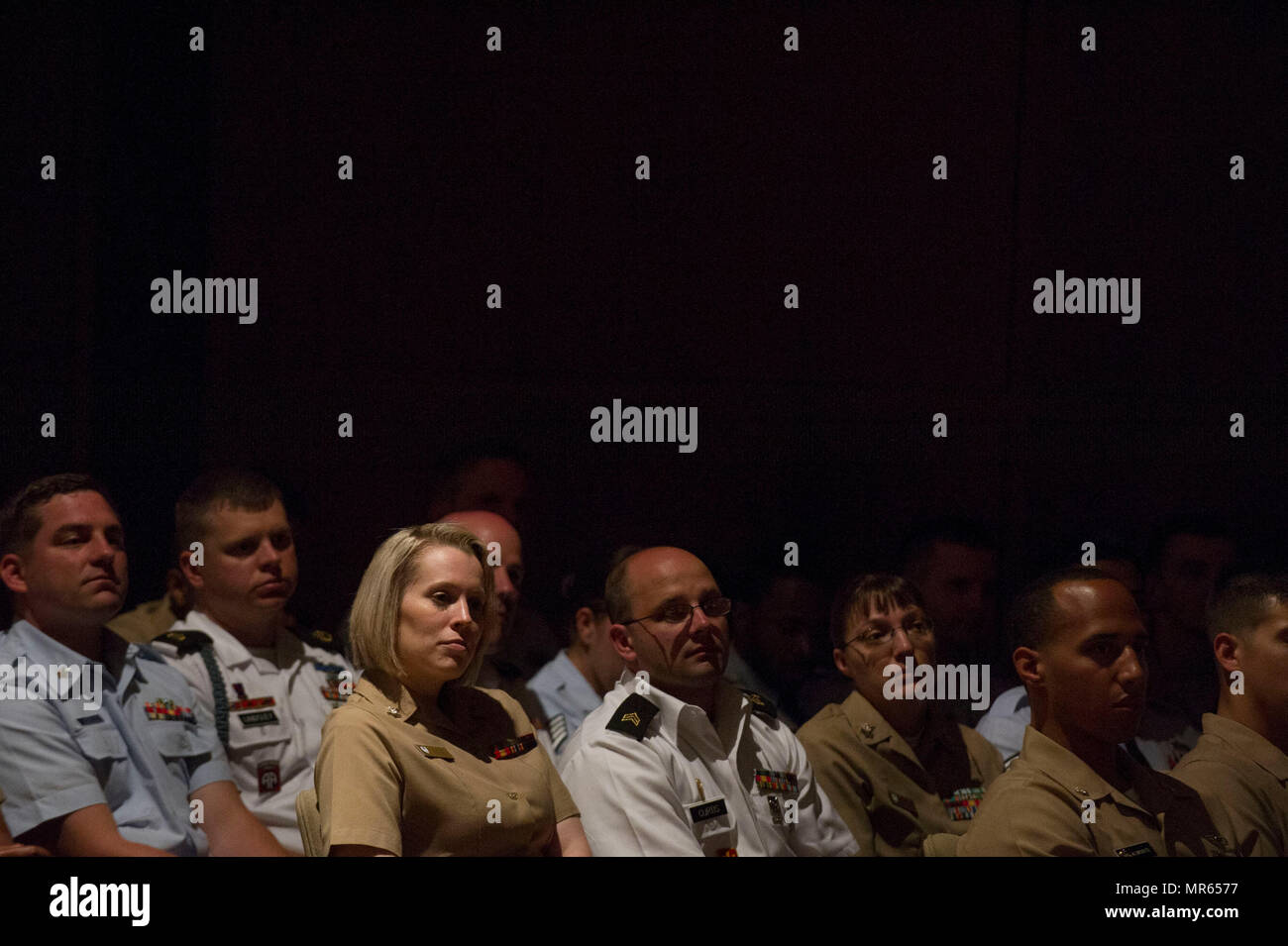 Non-Commissioned Officers from all branches of service listen to a ...