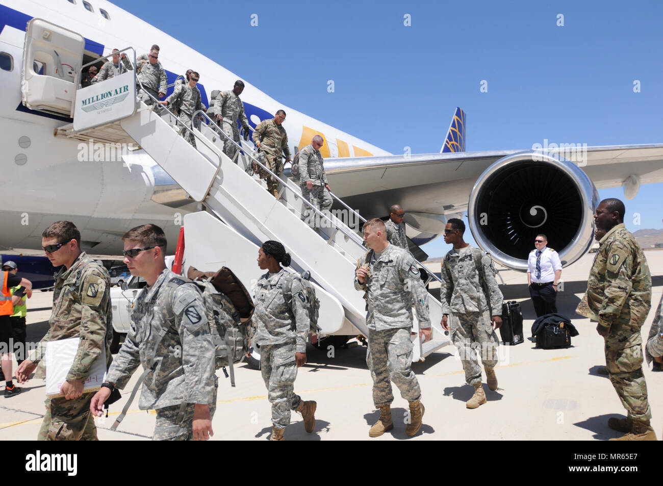 155th Armored Brigade Combat Team touches down to begin their National ...