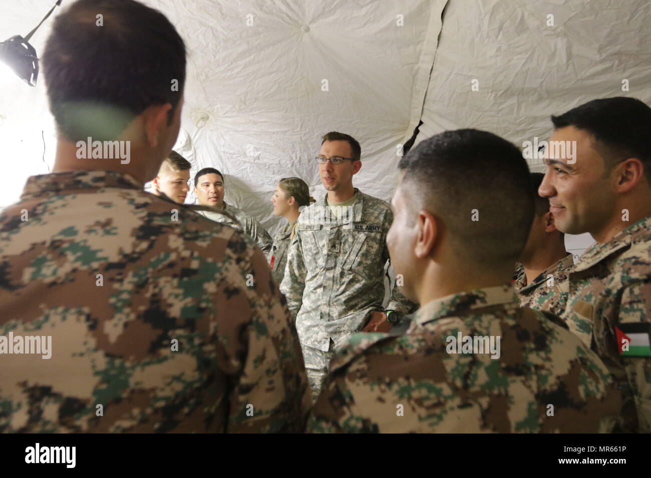 U.S. Army Sgt. Erik Jones, a psychological operations specialist with ...