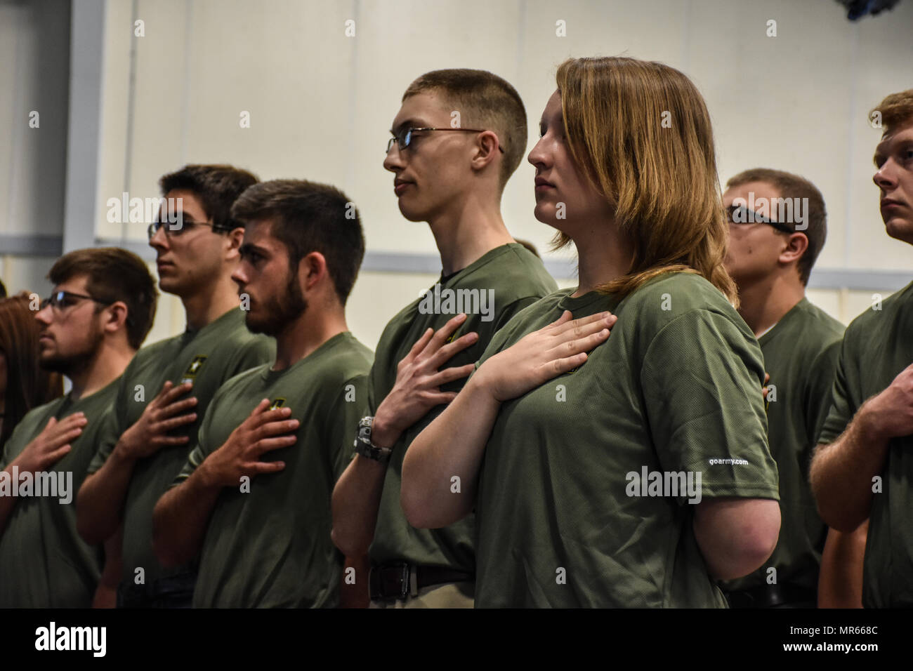 Graduating high school seniors who have committed to enlist in the ...