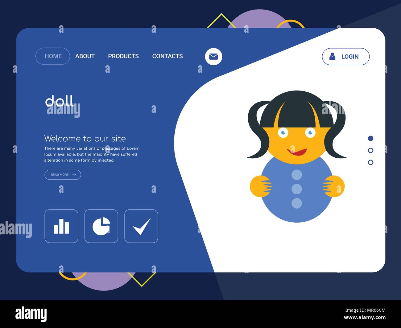 Beautiful russian dolls Stock Vector Images - Alamy