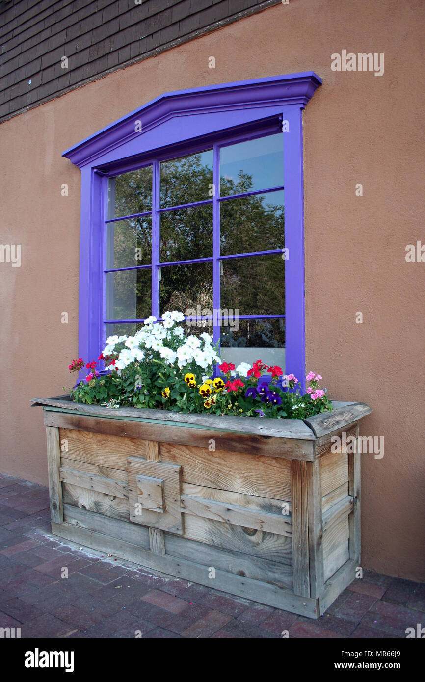 Santa Fe Window Stock Photo - Alamy