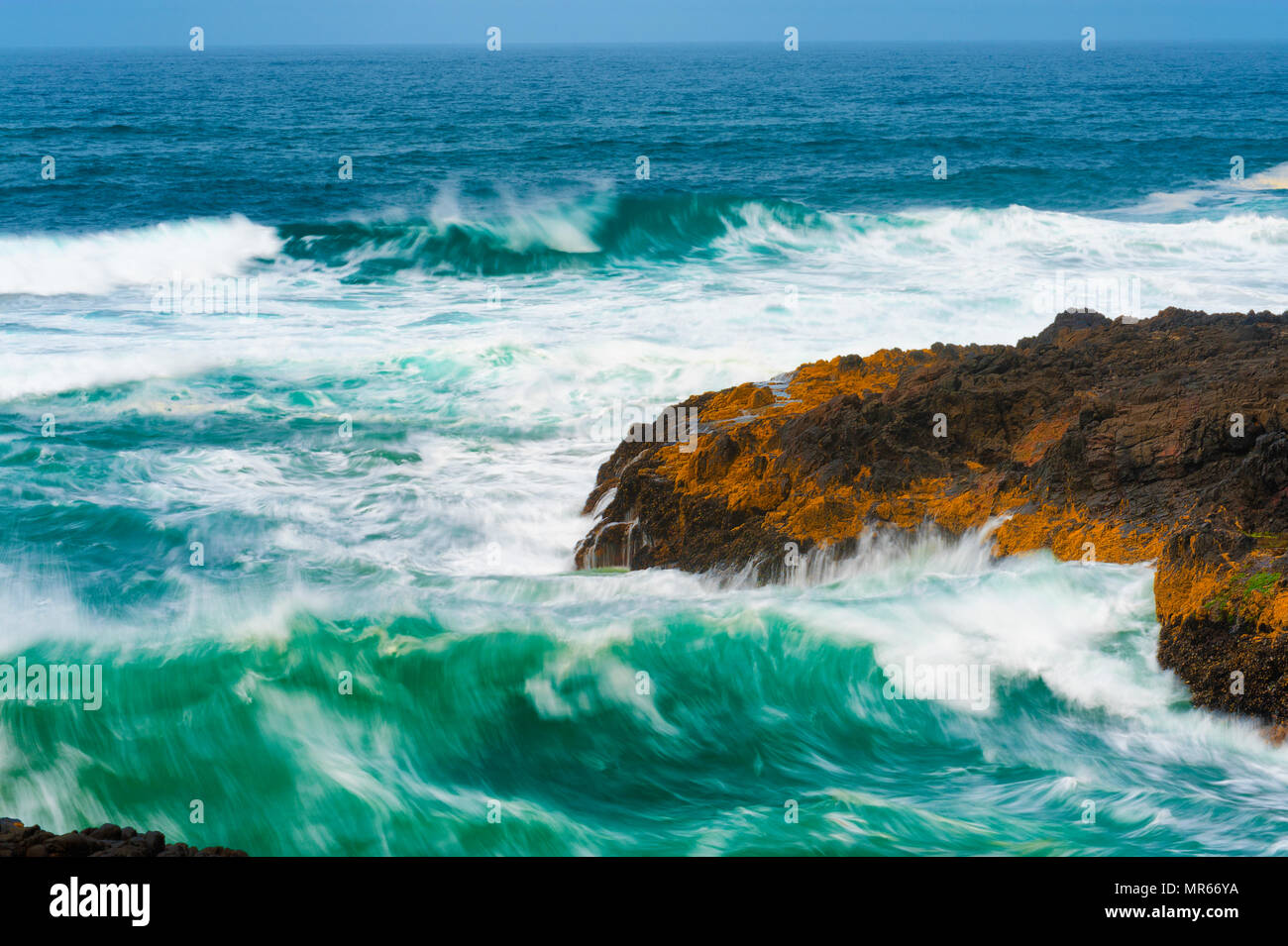 Devils Churn named by the churning waters that enter it narrow channel ...