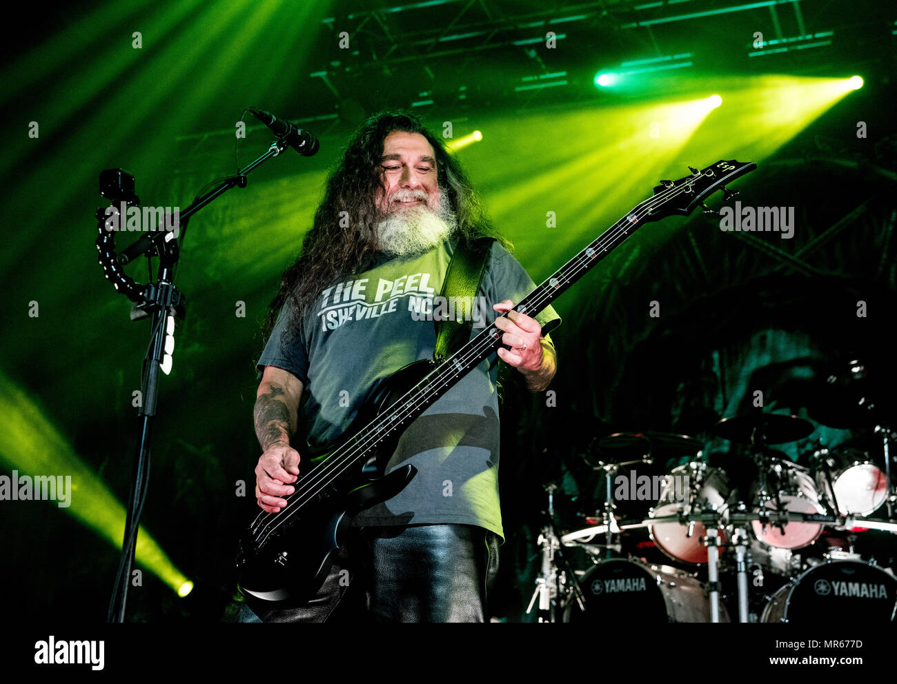 Tom Araya performs with Slayer in Italy, Milan at Alcatraz, 8 june 2017 ...