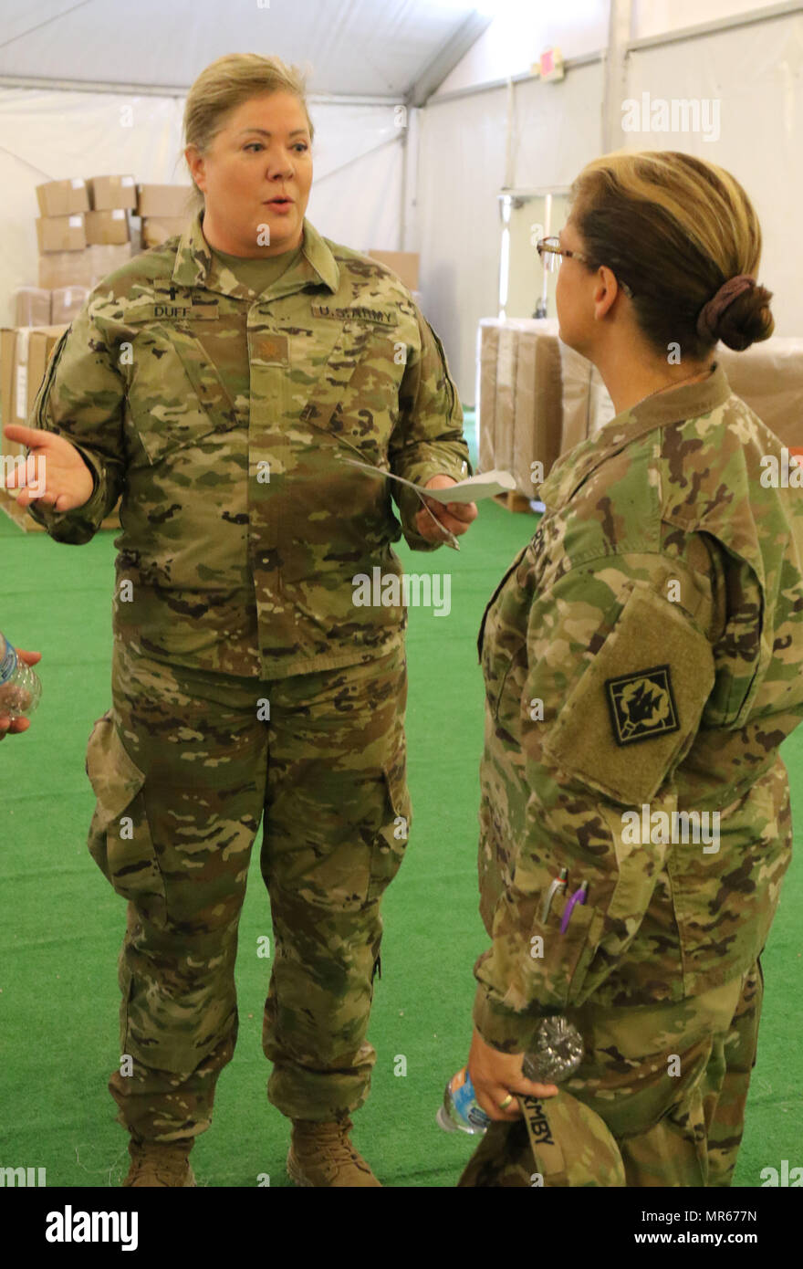 Maj. Heather L. Duff, of Olive Branch, Miss., the family life chaplain ...