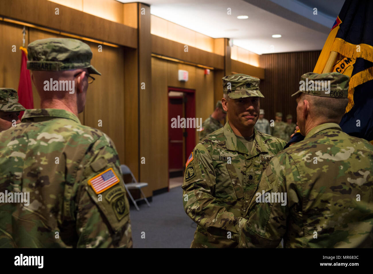 Lt. Col. Michael Fowler, incoming commander of the 153rd Troop Command ...