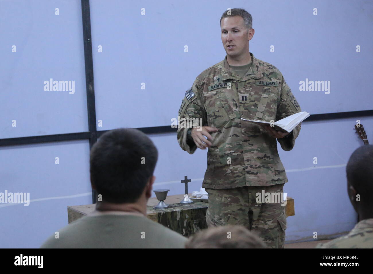 A chaplain assigned to the 82nd airborne division hi-res stock ...