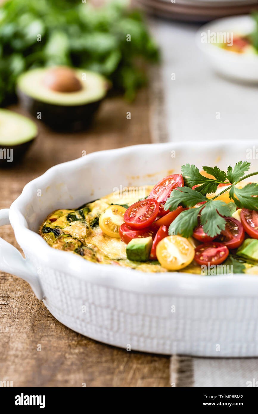 Mexican Egg Casserole Stock Photo - Alamy