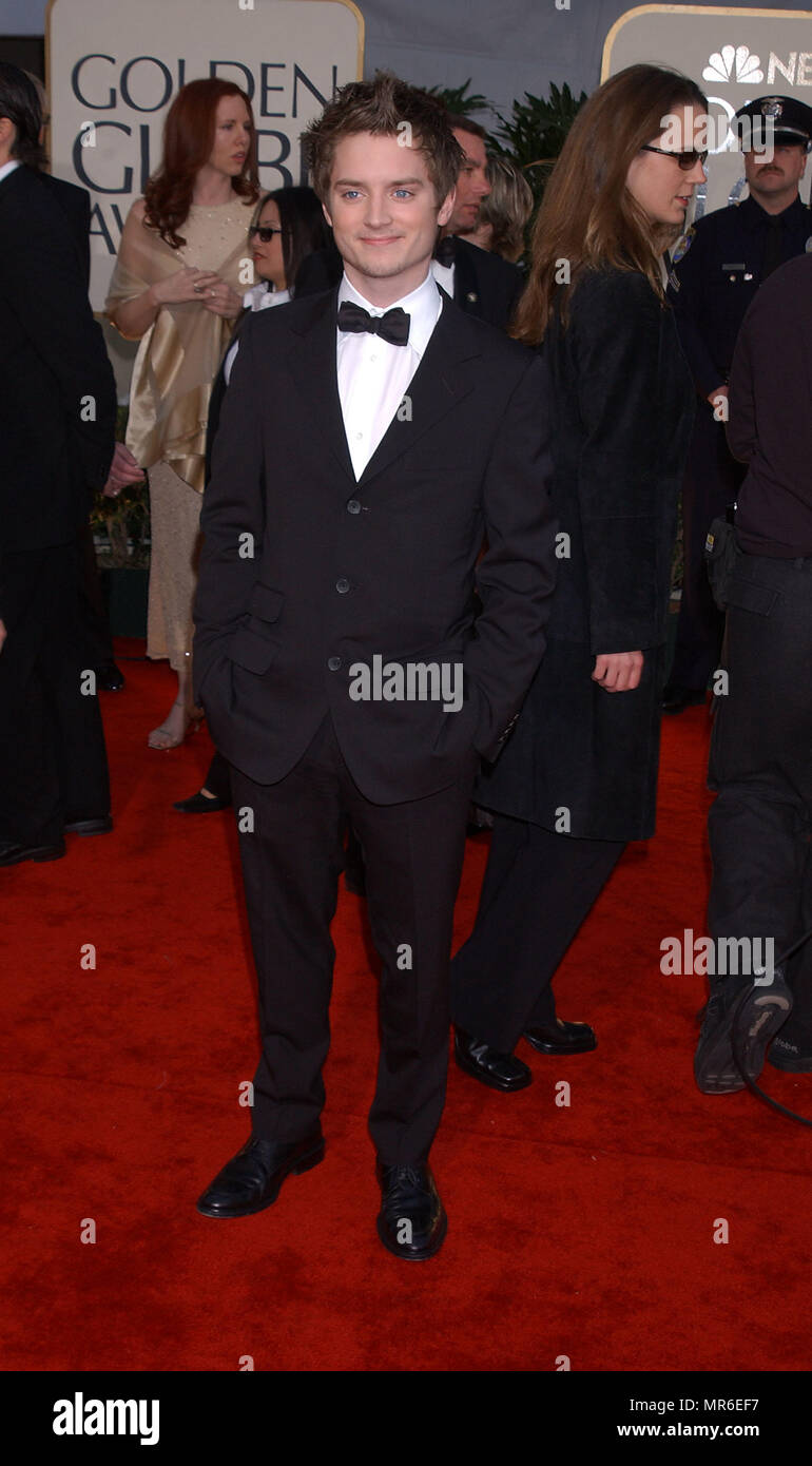 Elijah Wood arrives at the 59th Annual Golden Globe Awards at the ...