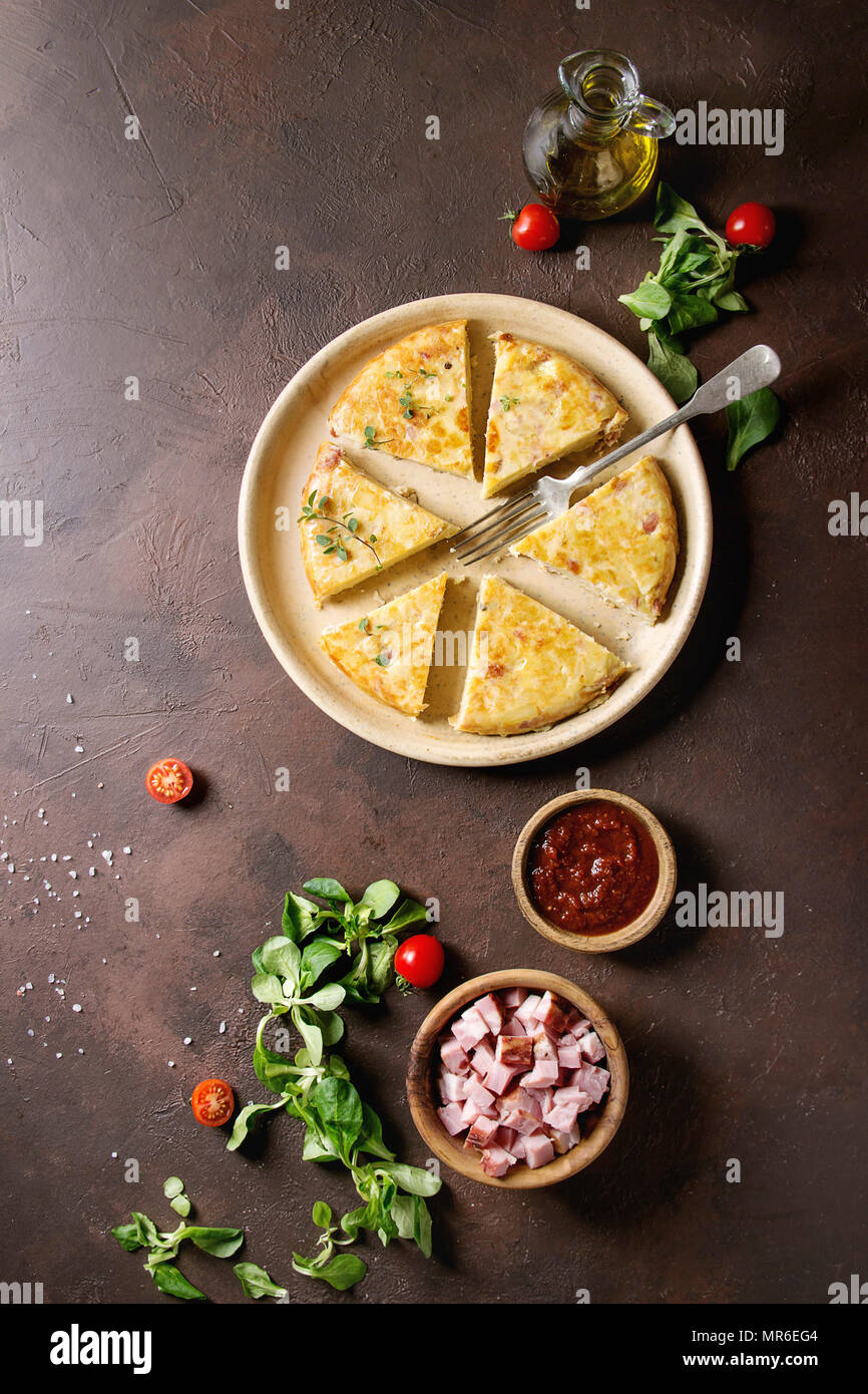 Omelet texture hi-res stock photography and images - Alamy
