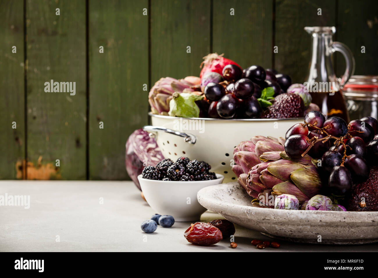 Balanced diet, cooking, vegetarian, raw and clean eating concept ...