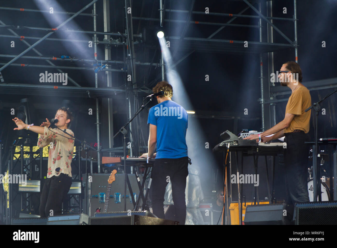 Pond perform in festival concert Stock Photo - Alamy
