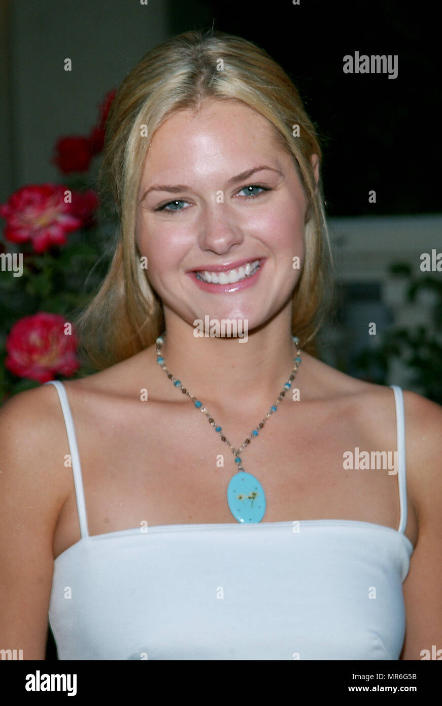 Maggie Lawson arriving at the party for the "2002 ABC Summer Press Tour ...
