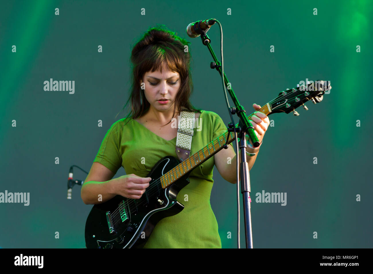 Angel Olsen singer performs in concert Stock Photo - Alamy