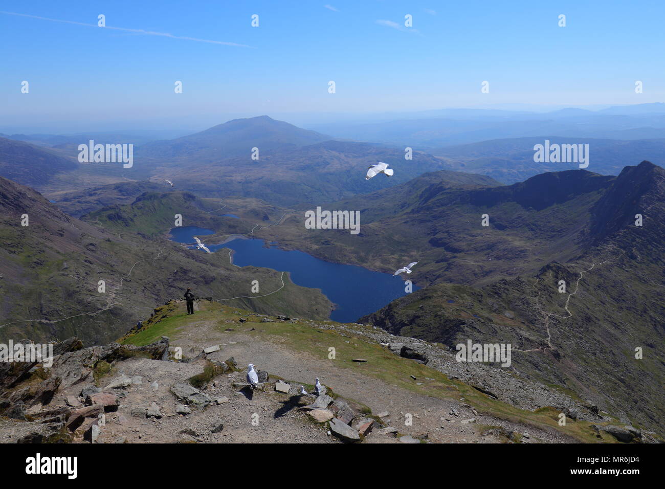 View from Snowdon Peak Stock Photo - Alamy