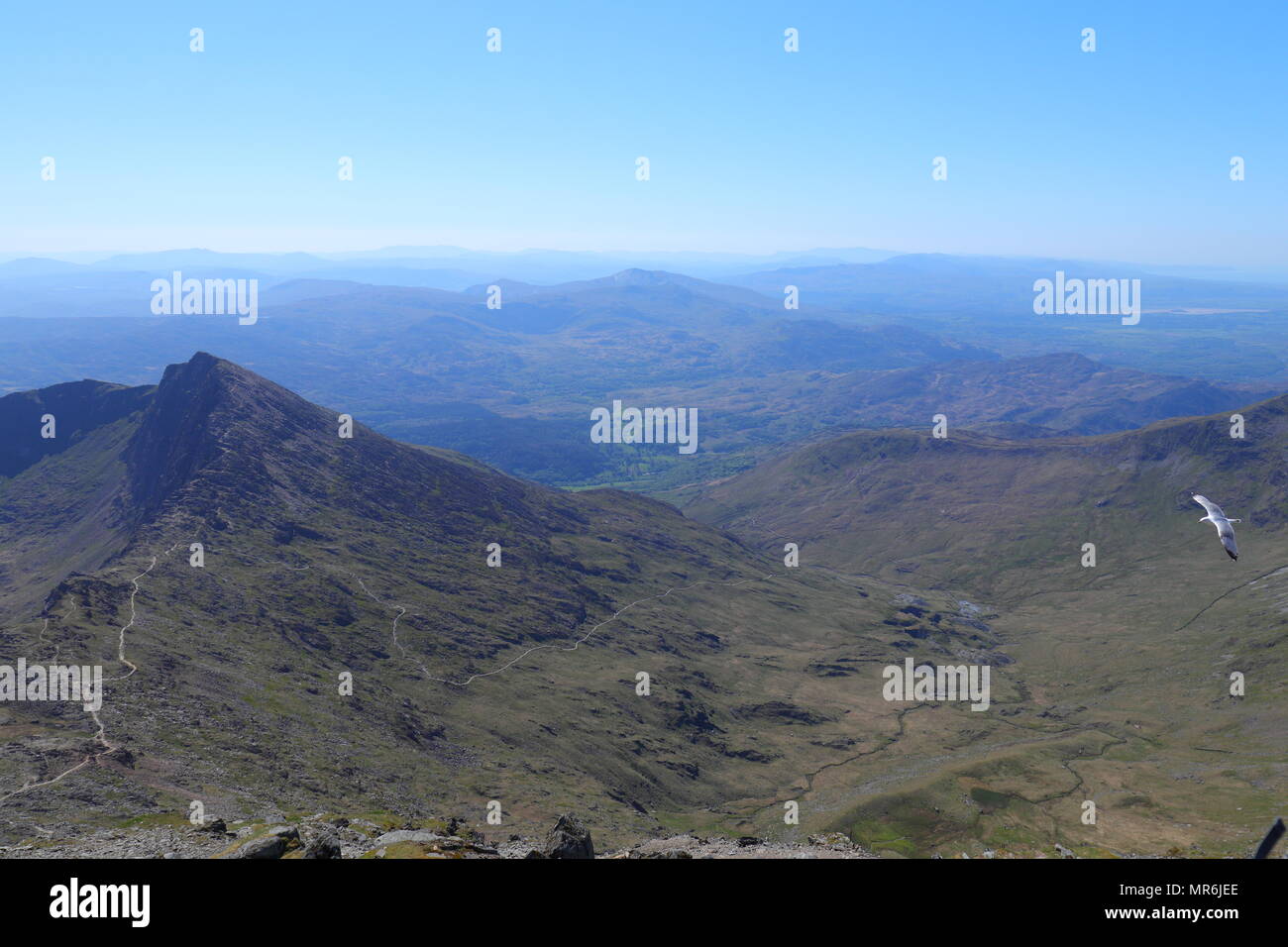 View from Snowdon Peak Stock Photo - Alamy