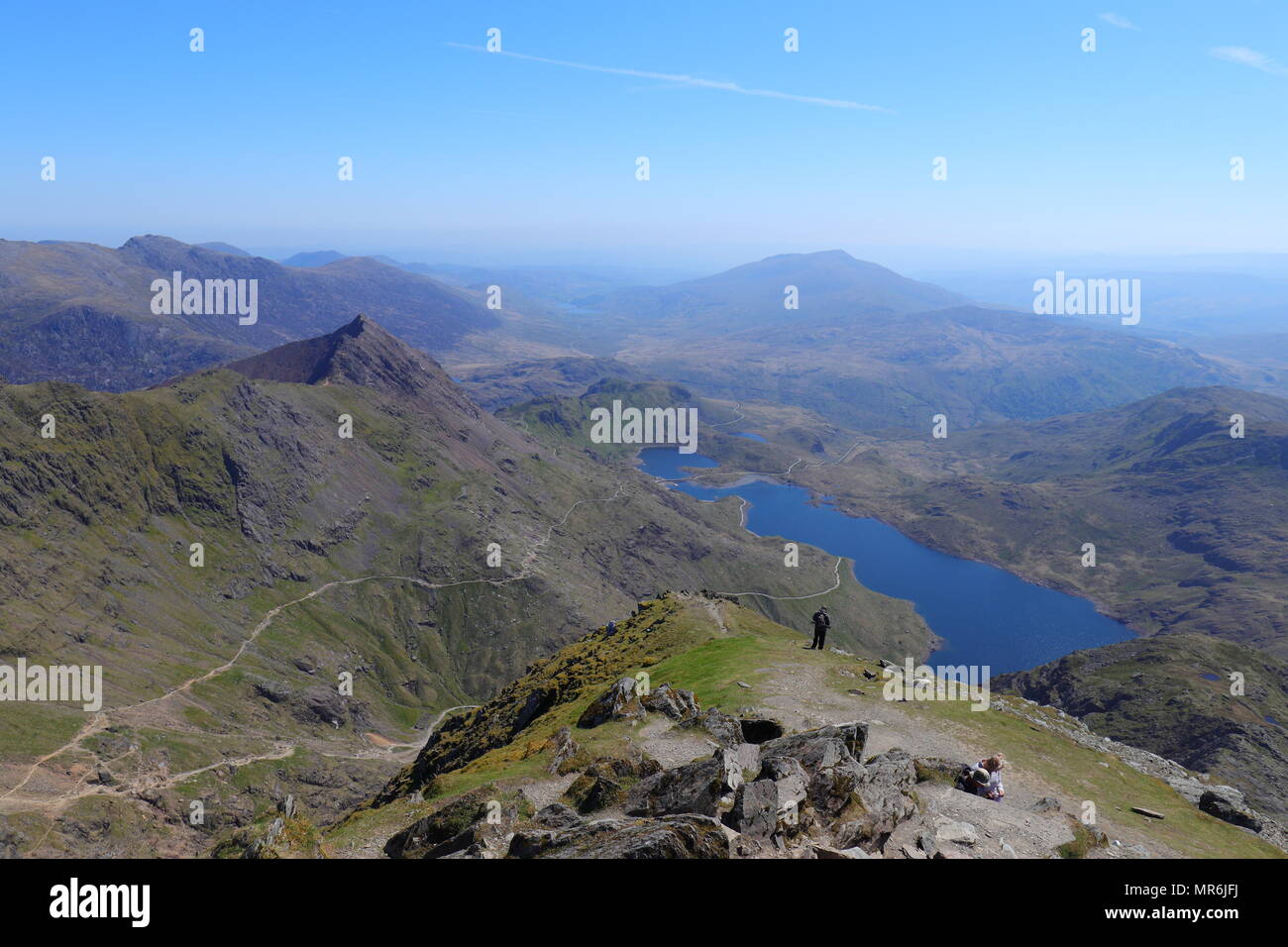 View from Snowdon Peak Stock Photo - Alamy
