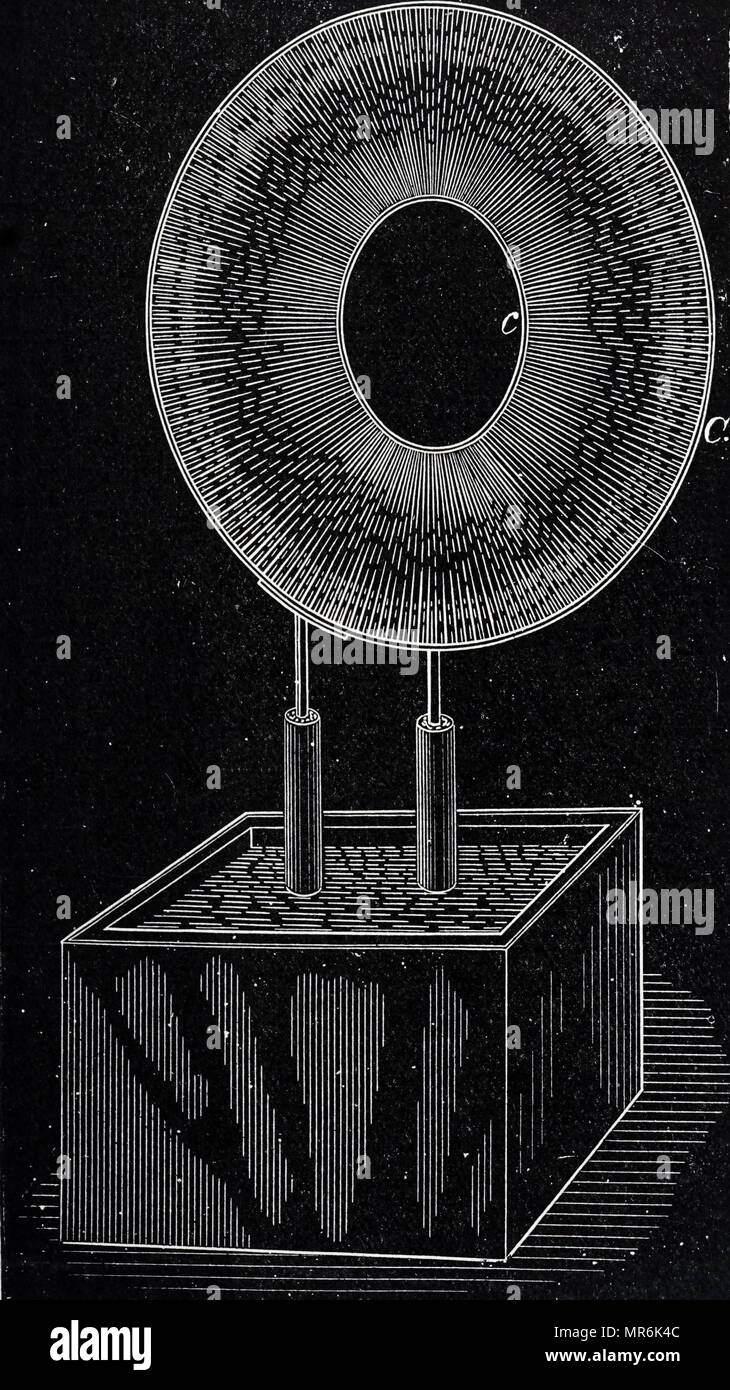 Engraving depicting Nikola Tesla's A.C. experiments: high frequency ... Engraving depicting Nikola Tesla's A.C. experiments: high frequency ...
