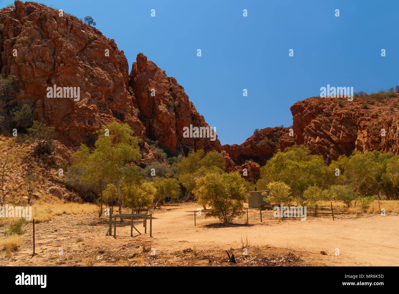 Jessie Gap Nature Park in East MacDonnell Ranges near Alice Springs, Northern Territories ...