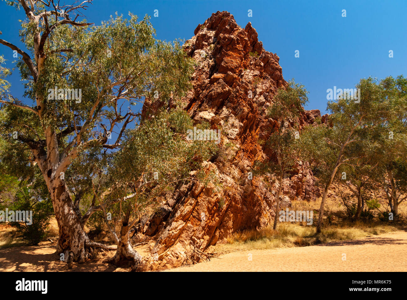 Jessie Gap Nature Park in East MacDonnell Ranges near Alice Springs, Northern Territories ...