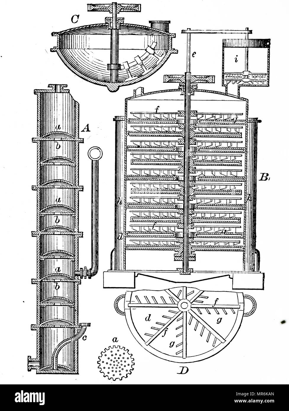 Engraving depicting the production of sodium carbonate: Solvay's ...