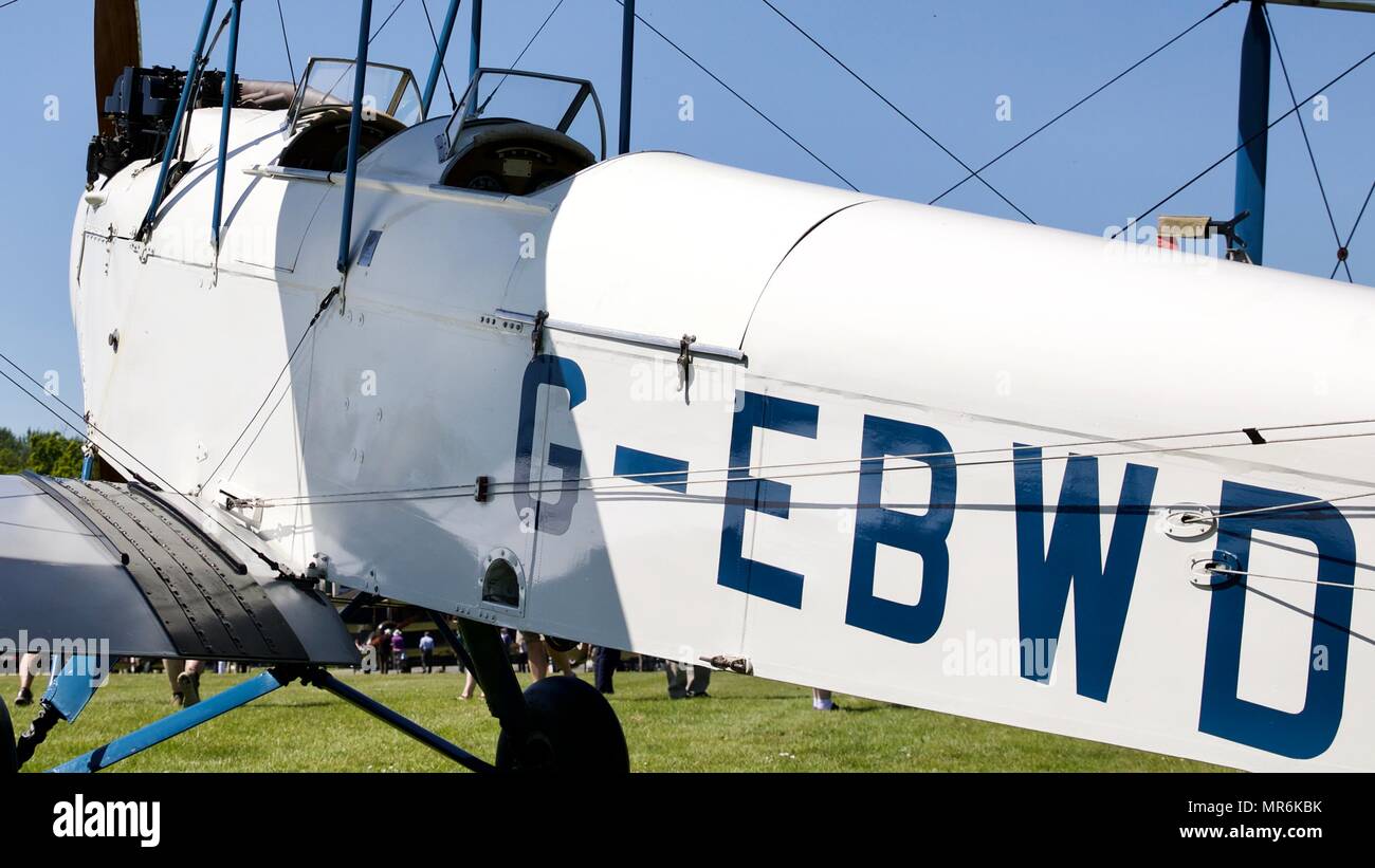 1928 de Havilland DH60X Moth on static display at Old Warden Stock ...