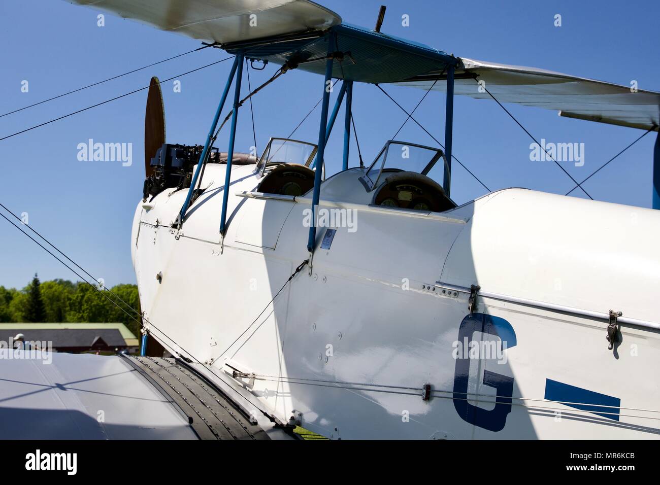 1928 de Havilland DH60X Moth on static display at Old Warden Stock ...