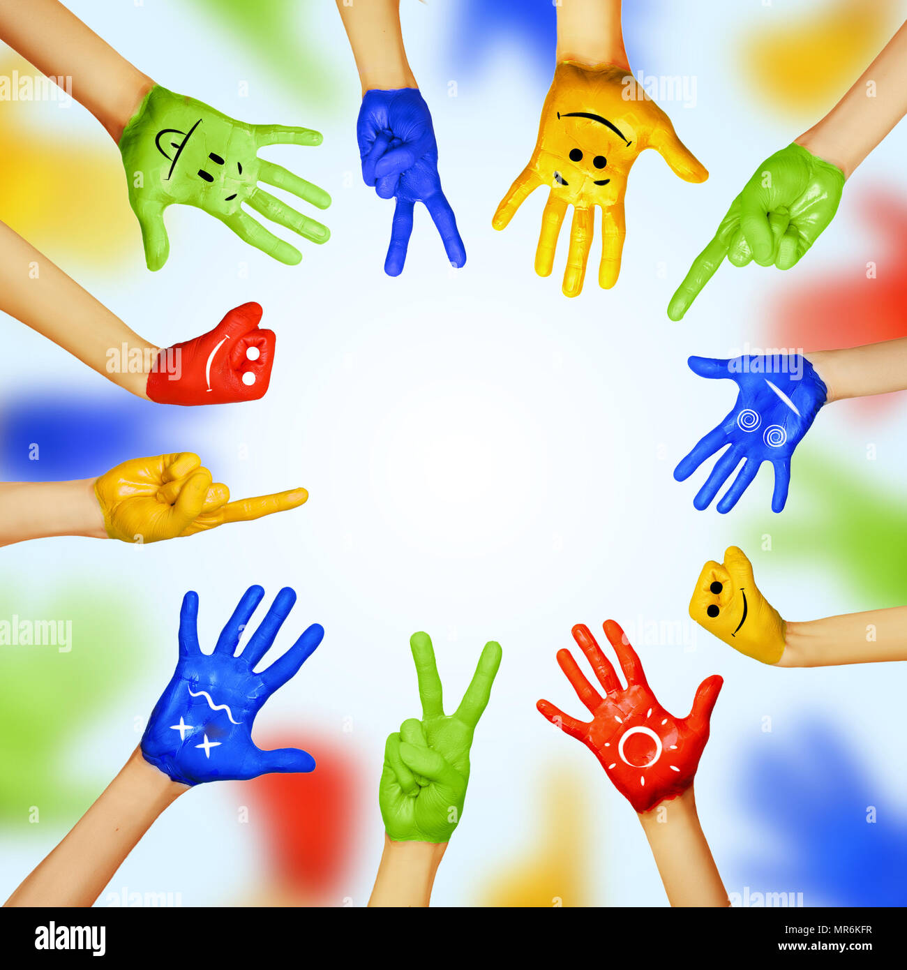 Diversity colors human hand hi-res stock photography and images - Alamy
